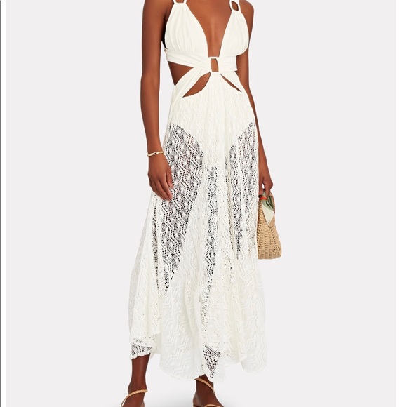 PatBO | Dresses | Patbo White Crochet Beach Dress Large | Poshmark